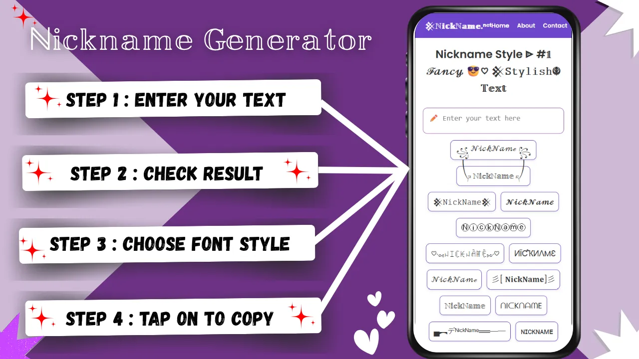 Nickname Style ᐈ #𝟙 ℱ𝒶𝓃𝒸𝓎 😎♡ 𒆜𝚂𝚝𝚢𝚕𝚒𝚜𝚑☬ 𝕋𝕖𝕩𝕥