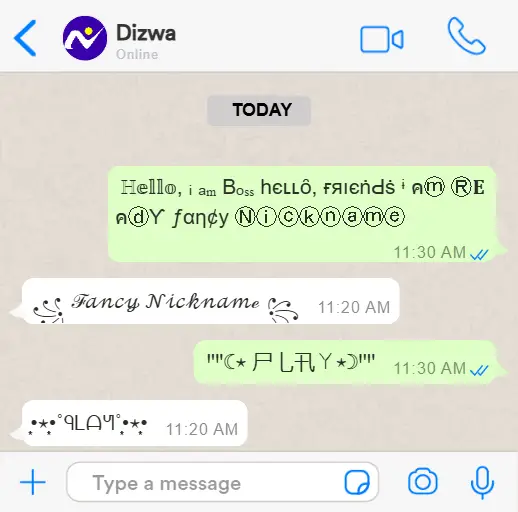 Nickname Style ᐈ #𝟙 ℱ𝒶𝓃𝒸𝓎 😎♡ 𒆜𝚂𝚝𝚢𝚕𝚒𝚜𝚑☬ 𝕋𝕖𝕩𝕥